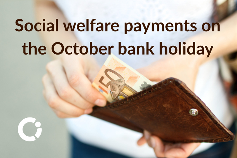 October bank holiday social welfare payments