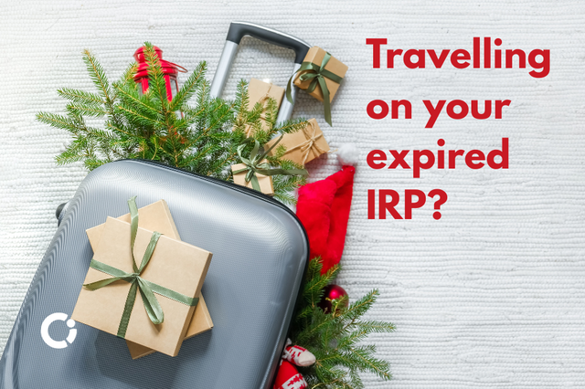 Christmas travel abroad with an expired IRP card