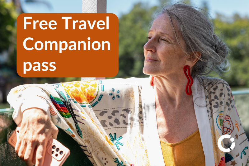 From September companions can travel free with over 70s